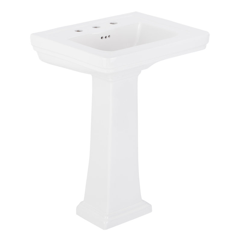 Signature Hardware Key West Porcelain Pedestal Sink & Reviews | Perigold